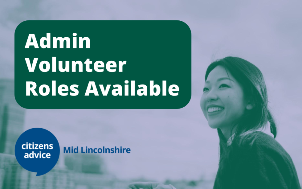 Volunteer Admin Roles Available | Citizens Advice Mid Lincolnshire